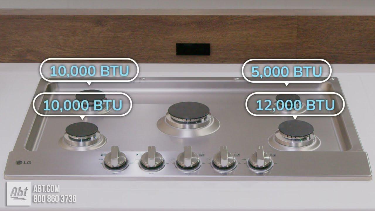 LG 30" Black Stainless Gas Cooktop CBGJ3023D | Abt