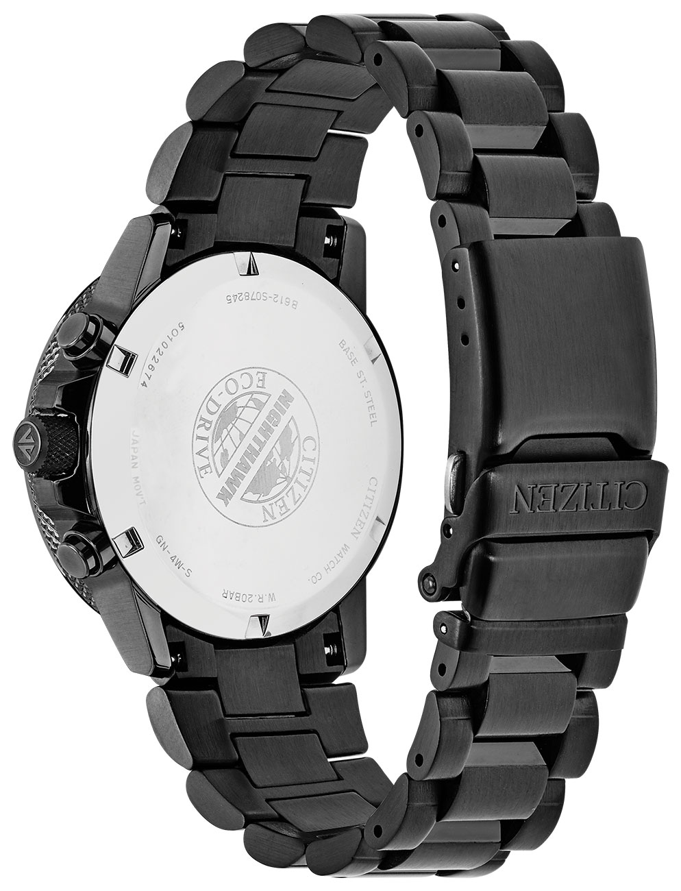 Citizen Eco-Drive Black Nighthawk Mens Watch - CA0295-58E