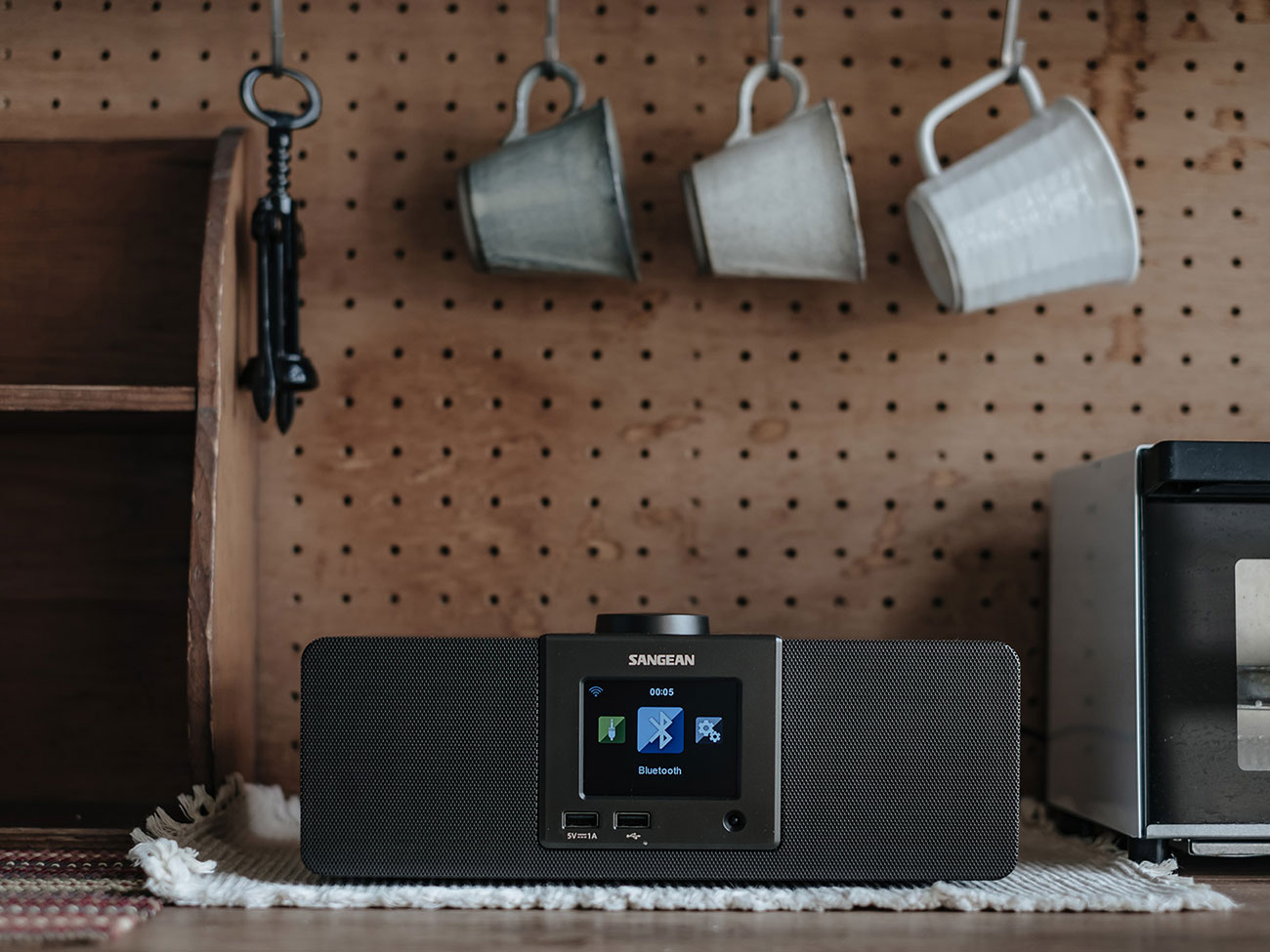 Sangean Cabinet Digital Internet Clock Radio - WFR-32 | Abt