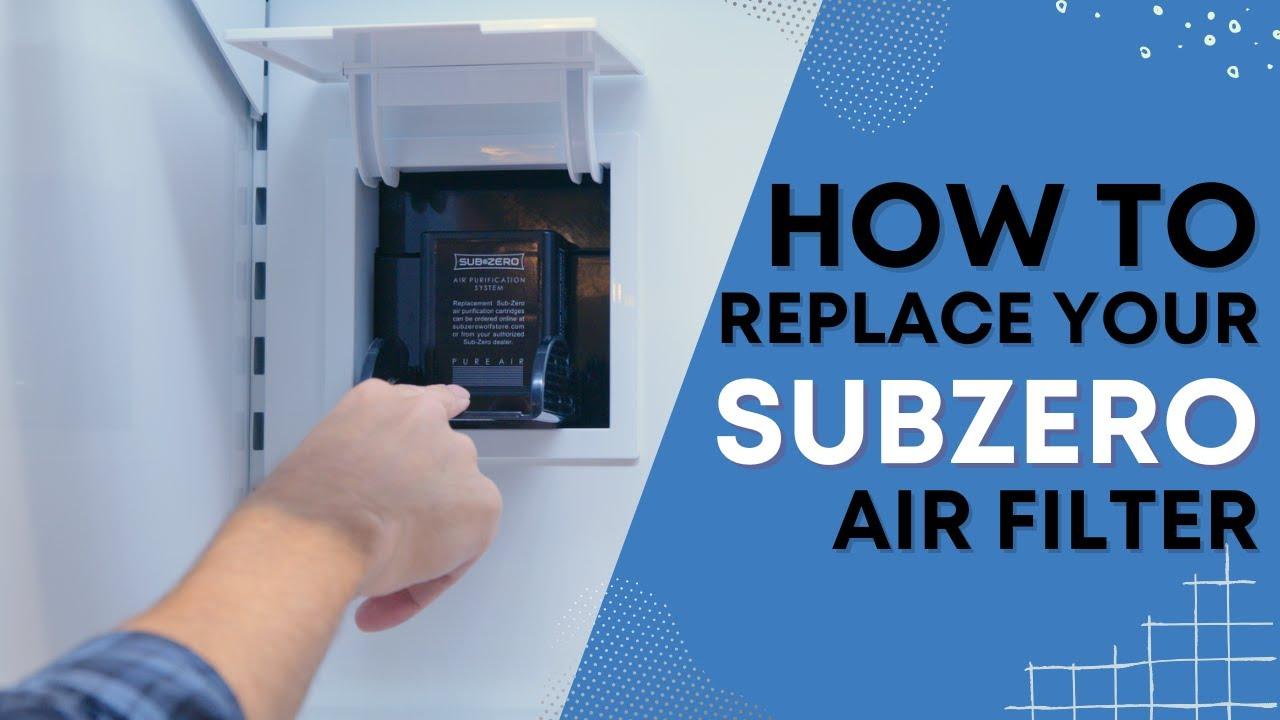 How To Replace Your SubZero Refrigerator Air Filter - DEC3650