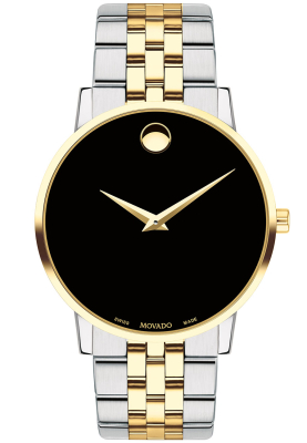 Movado Museum Classic 40mm Yellow Gold Mens Watch - 0607203