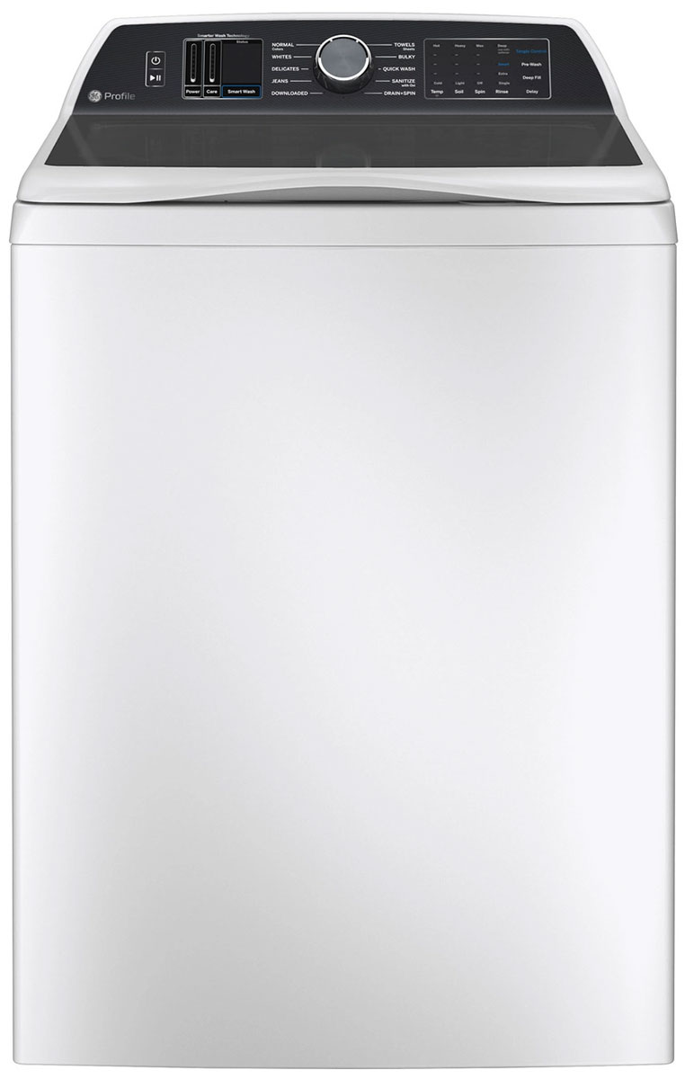 GE Profile 5.4 Cu. Ft. White Washer PTW700BSTWS | Abt