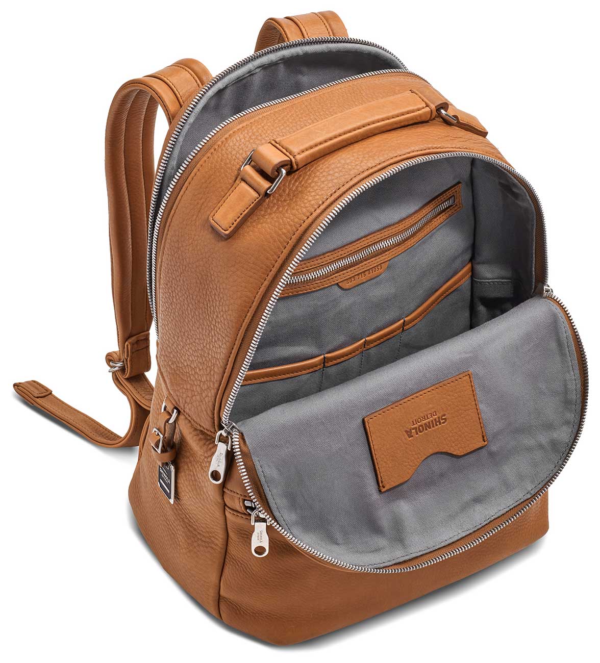 Shinola The Runwell Navigator Leather Backpack In Tan 20217434-T
