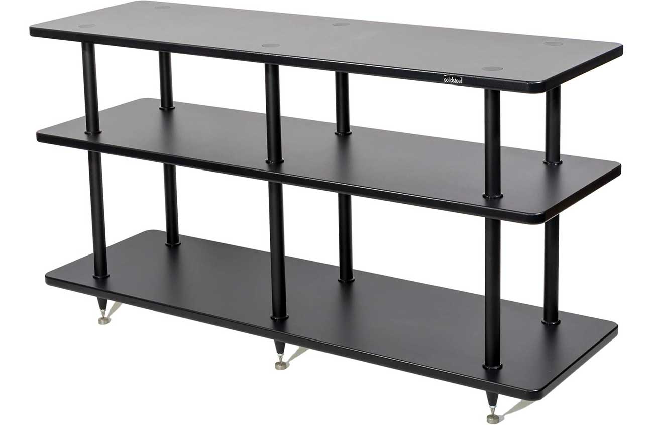 Solidsteel VL-3 Vinyl Record Storage Rack in Black - VL-3-BK