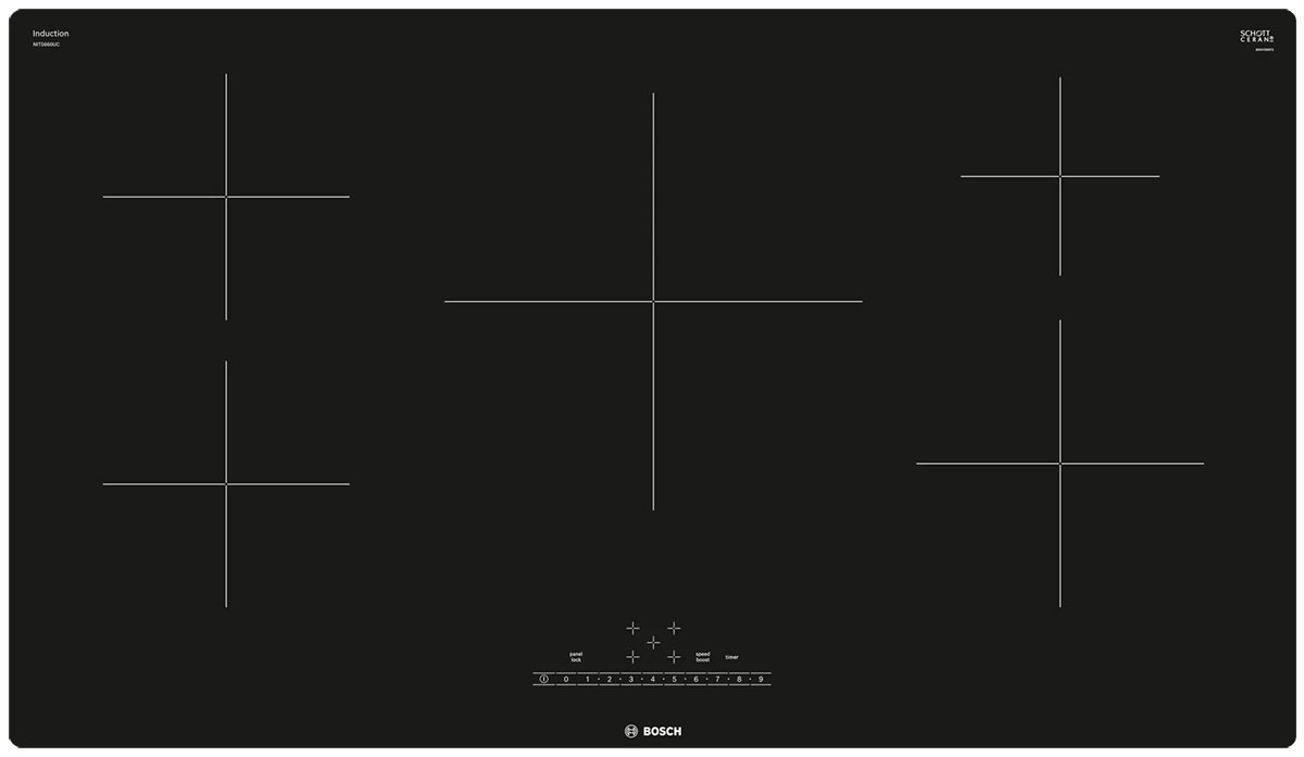 Bosch 500 Series 36" Black Induction Cooktop NIT5660UC | Abt