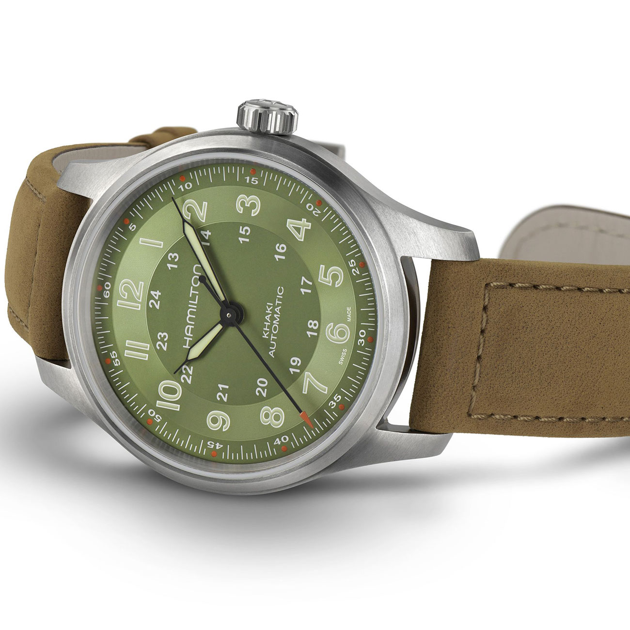 Hamilton Khaki Field Titanium Auto Green Watch H70545560