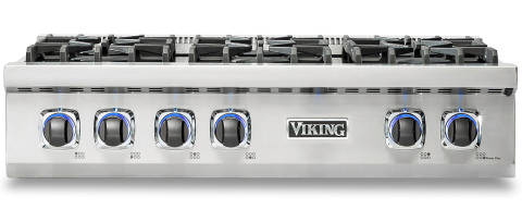 Viking 48" Stainless Natural Gas Rangetop VRT5488BSS | Abt