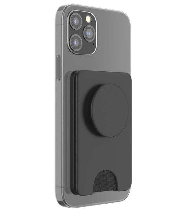 black iphone case with popsocket