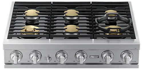 Dacor 36" Silver Stainless Rangetop DTT36T960GS/DA