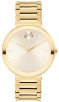 Movado BOLD Horizon Chalk Dial Gold-Tone Watch 3601088