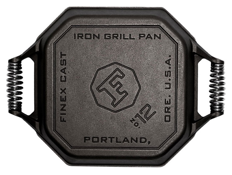 Finex 12-inch Heavy-Gauge Cast Iron Grill Pan | Abt