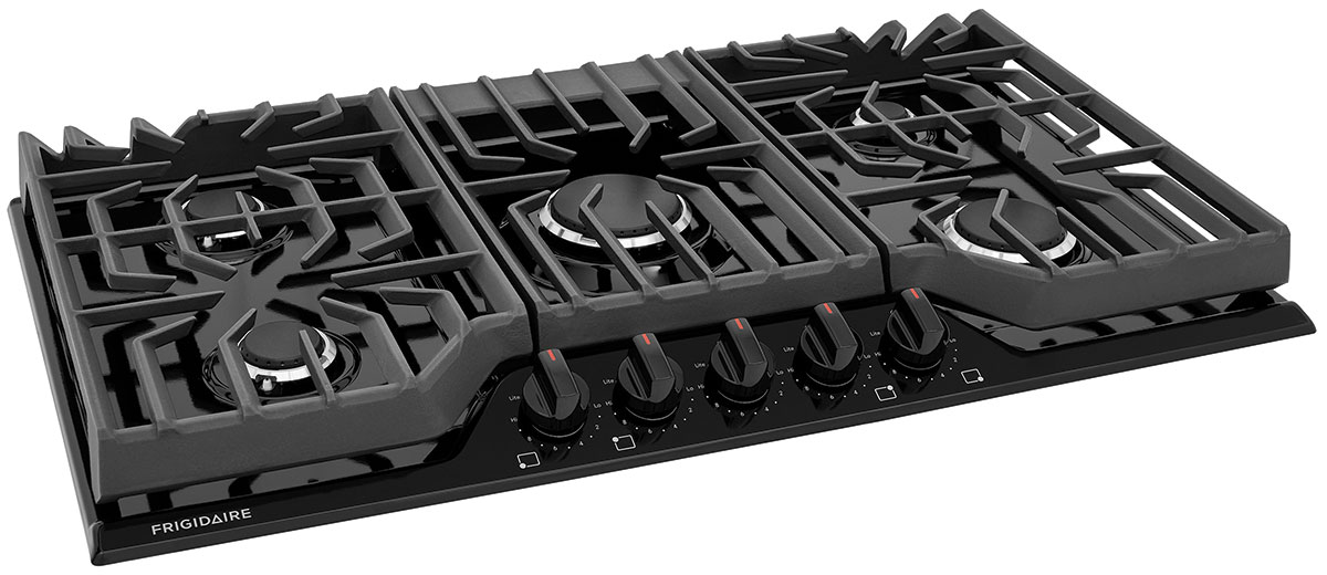 Frigidaire ADA 36" Black Gas Cooktop FCCG3627AB | Abt