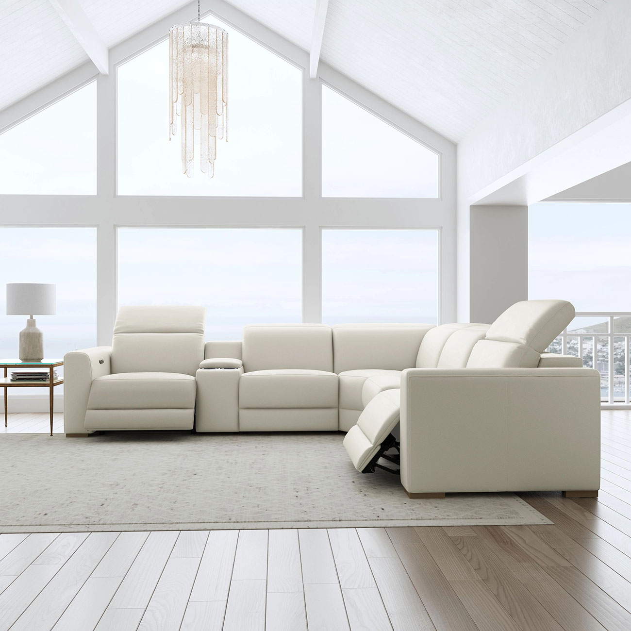 Flexsteel Aurora LAF Power Recliner with Headrest - 1327-57PH-749-11