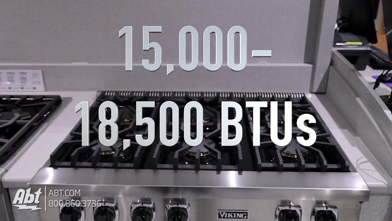 Viking 36" Stainless Natural Gas Rangetop VRT5366BSS | Abt