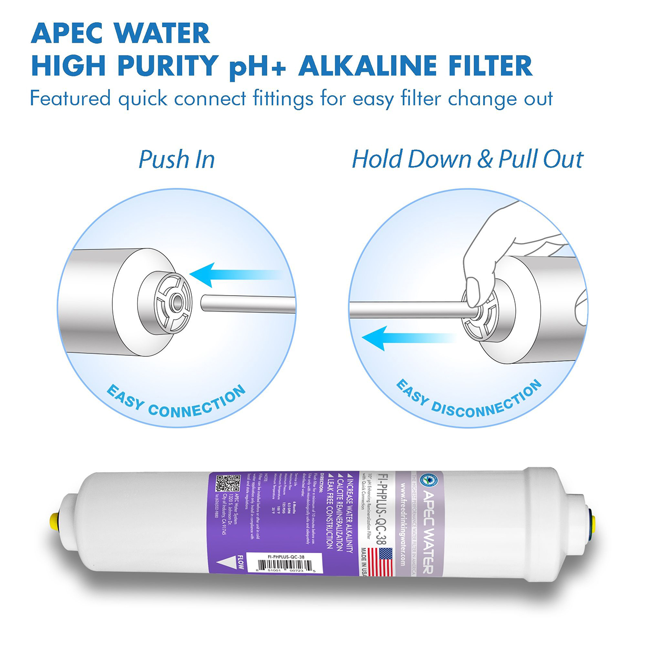 APEC Water Calcium Carbonate pH+ Filter - FI-PHPLUS-QC-38 | Abt