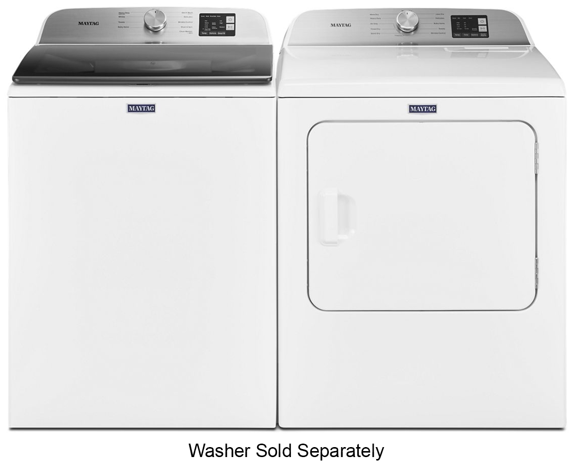 Maytag 7 Cu. Ft. White Electric Dryer MED6200KW | Abt