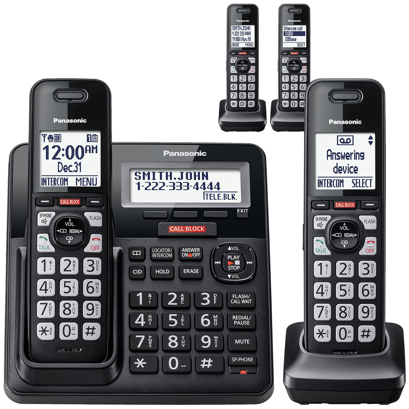 Panasonic KX-TGF944 Cordless Phone with 4 Handsets - KXTGF944B