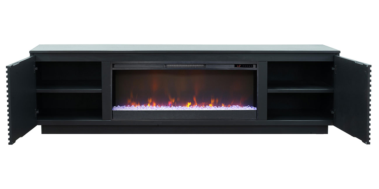 Legends Furniture Stardust 89" Fireplace TV Stand Black - SR5410-SLS