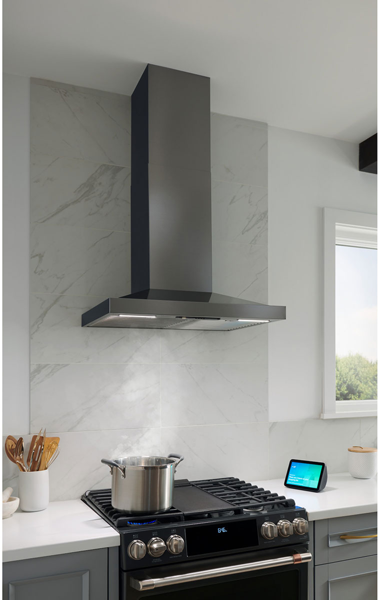 Best 30" Black Stainless Wall-Mount Chimney Hood | Abt