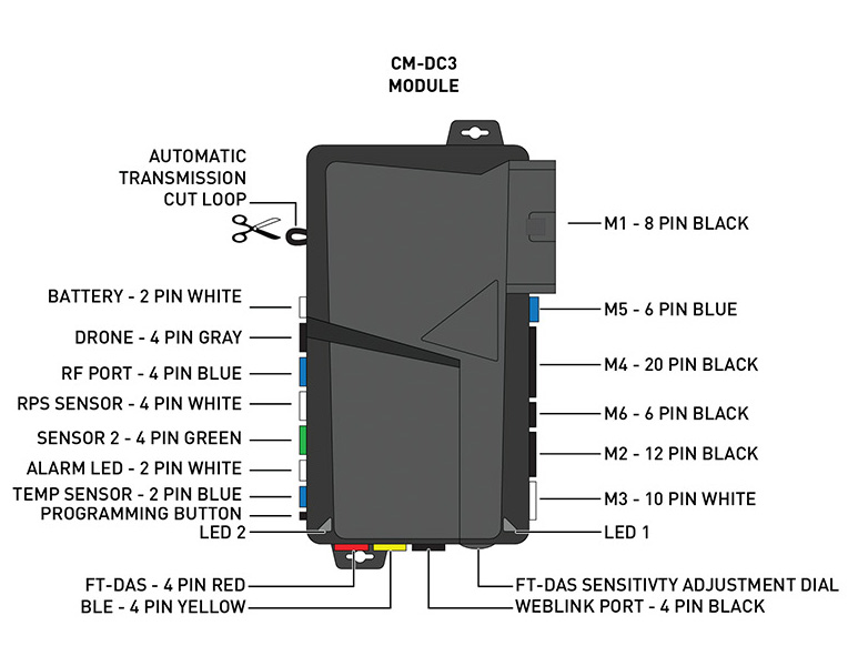 Firstech Remote Starter DC3 Universal Kit - FT-DC3LC