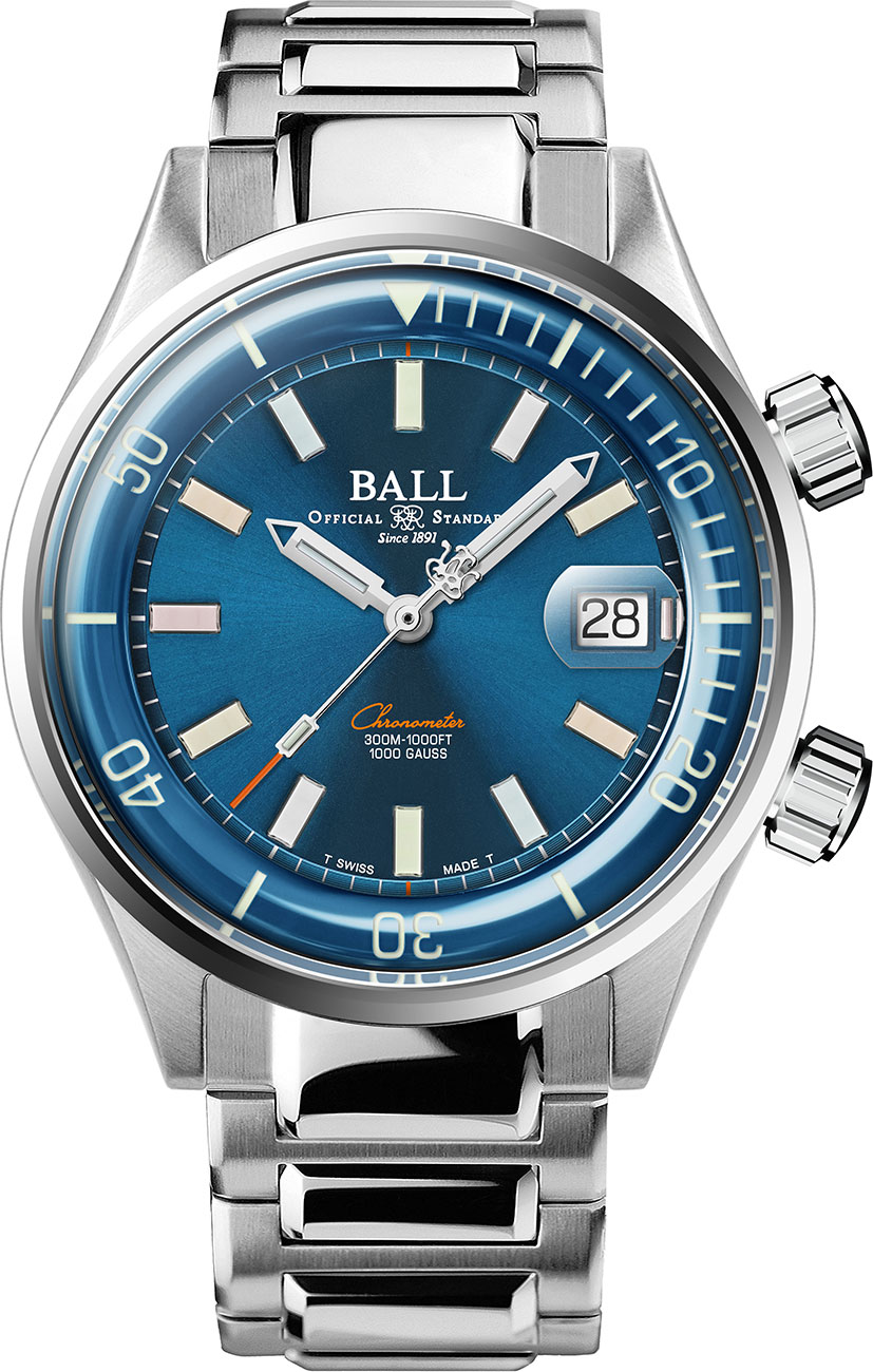 BALL Engineer Master II Diver Chronometer SS Watch DM2280A-S1C-BER