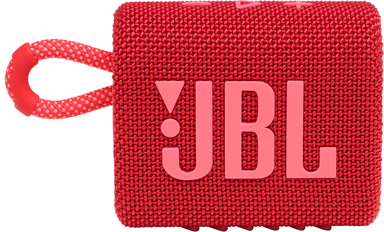 JBL GO 3 Portable Bluetooth Speaker in Red | Abt