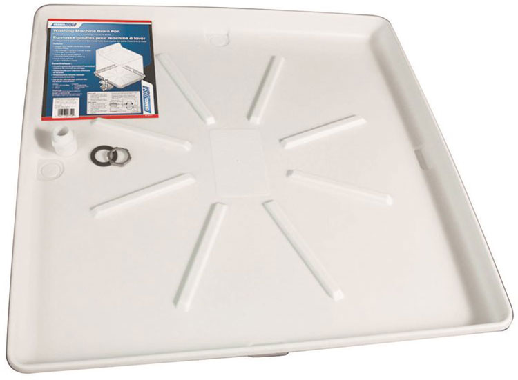 Camco 30" x 32" White Washing Machine Drain Pan 20752 | Abt