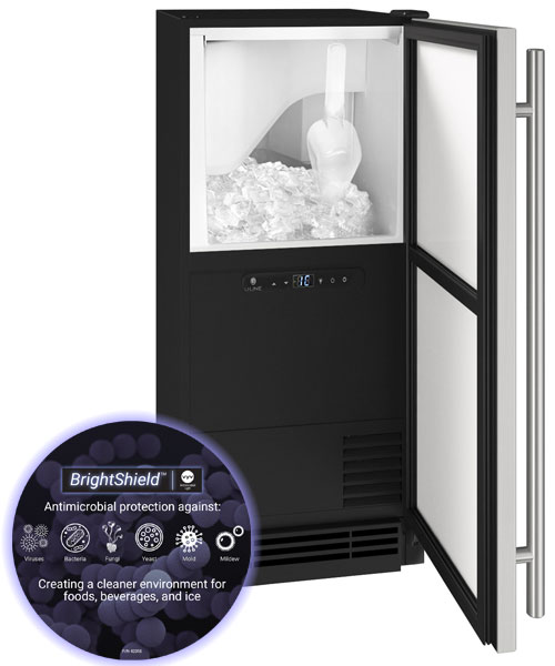 U-Line UHCP115-SS81A 1 Class Stainless Ice Machine | Abt