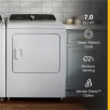 Whirlpool 7 Cu. Ft. White Electric Dryer WED5050LW | Abt