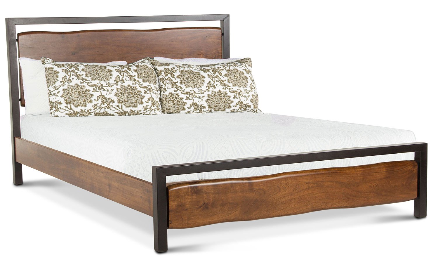 Home Trends & Design Aspen Walnut King Bed - FAS-PBKWN