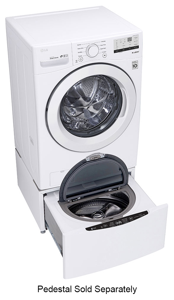 LG 4.5 Cu. Ft. White Front Load Washer WM3400CW | Abt