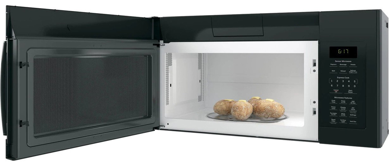 GE 1.7 Cu. Ft. Black Microwave JVM6175DKBB | Abt