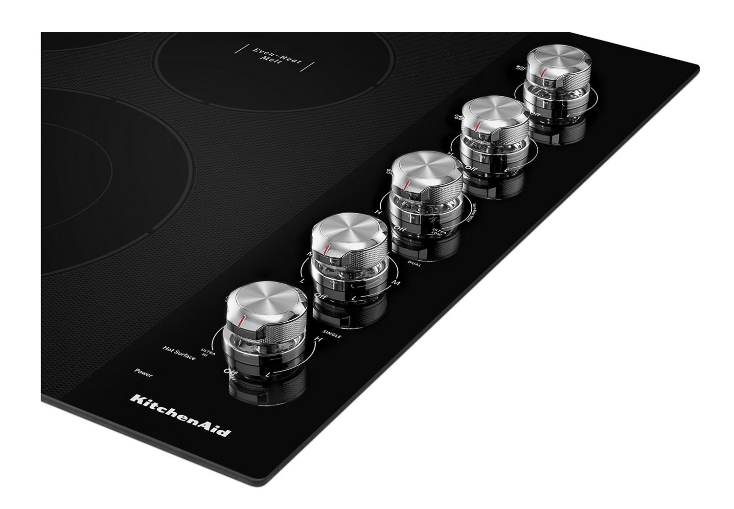 KitchenAid 30" Black Electric Cooktop KCES550HBL | Abt