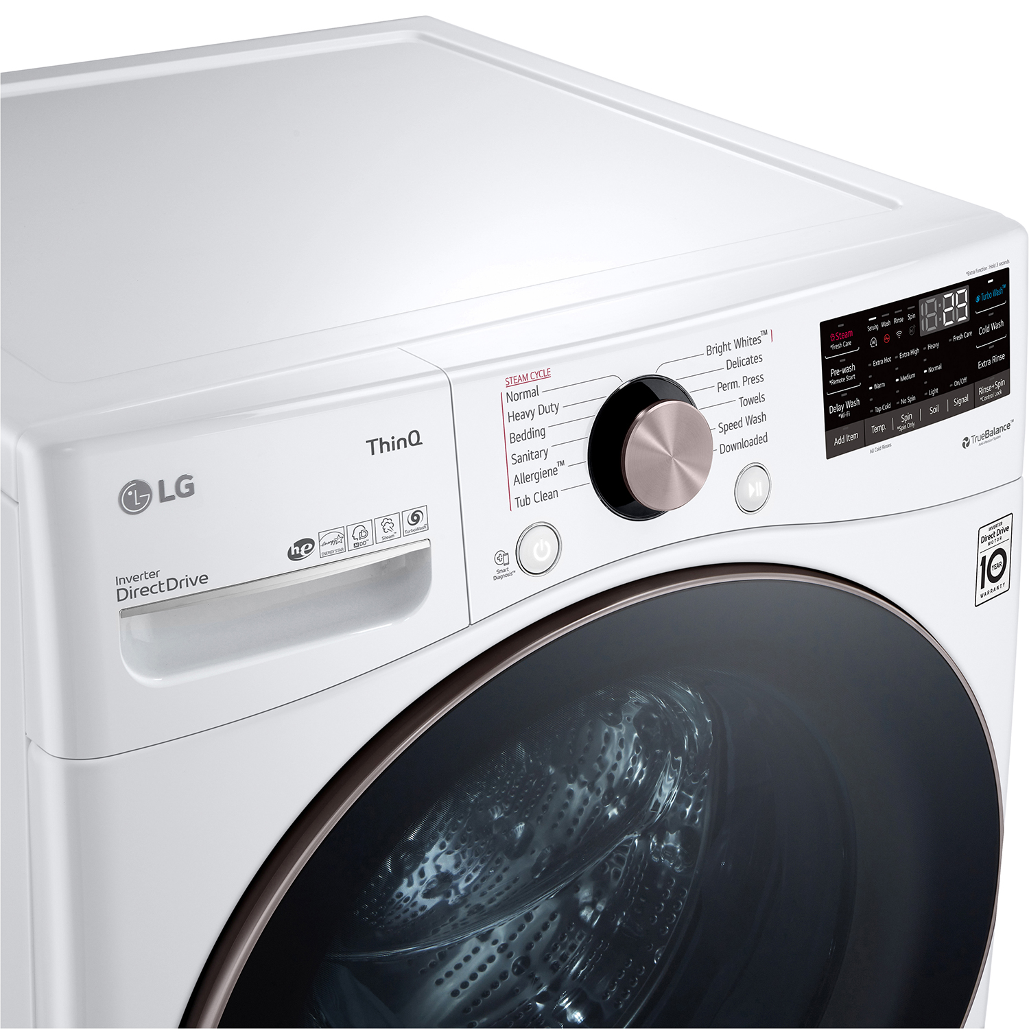 LG 4.5 Cu. Ft. White Front Load Washer WM4000HWA | Abt