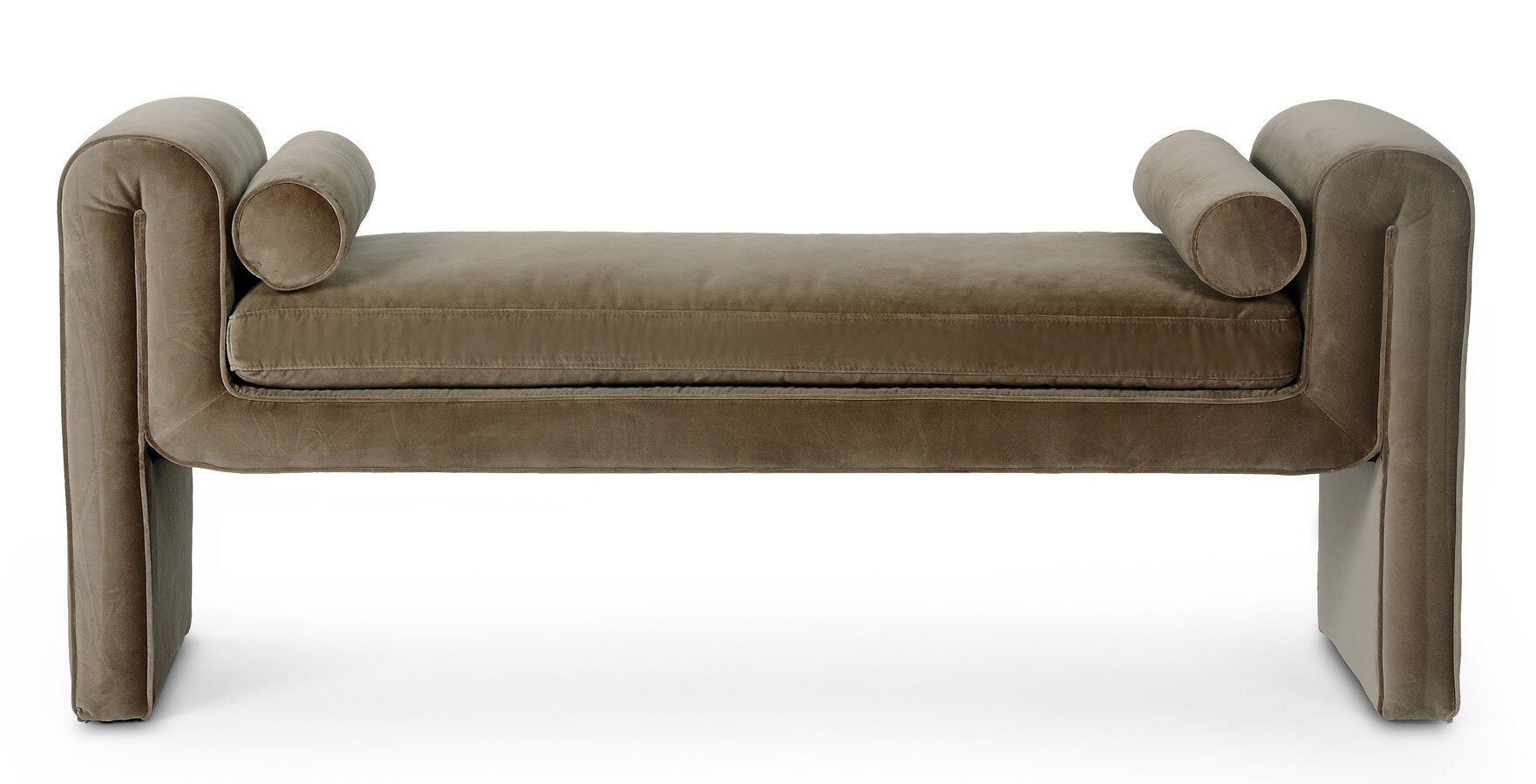 Four Hands Mitchell Accent Bench in Surrey Fossil Fabric - 234263-003