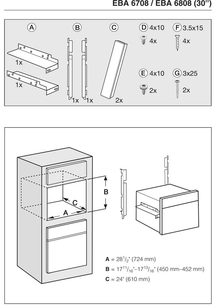 Miele Stainless Steel PureLine 30" Trim Kit - EBA6808MC
