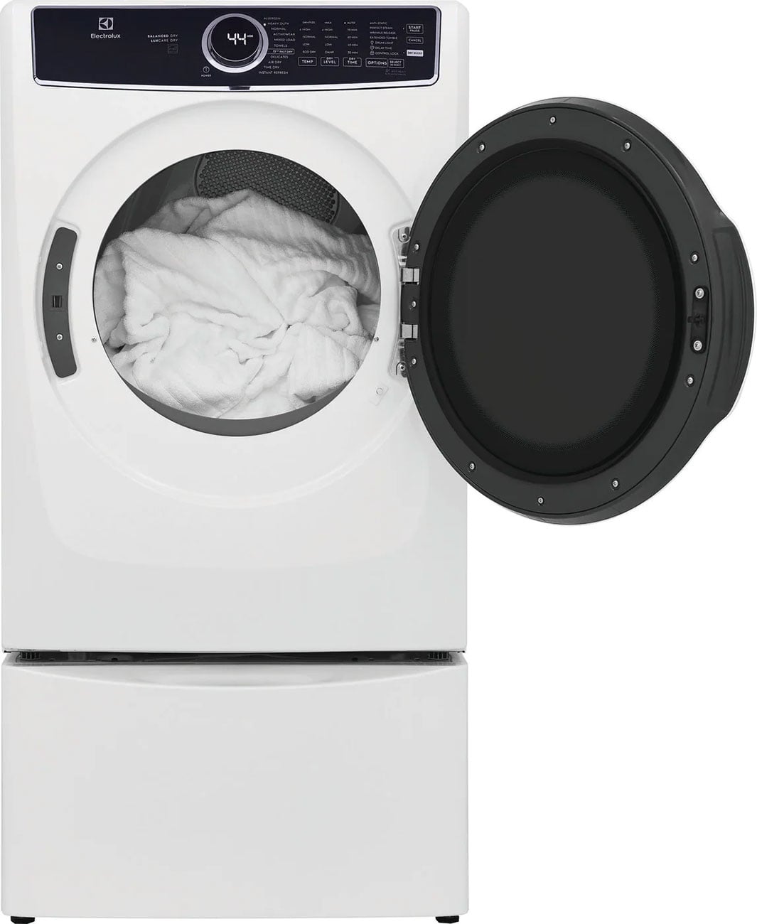 Electrolux ELFE7637AW 8 Cu. Ft. White Steam Electric Dryer | Abt