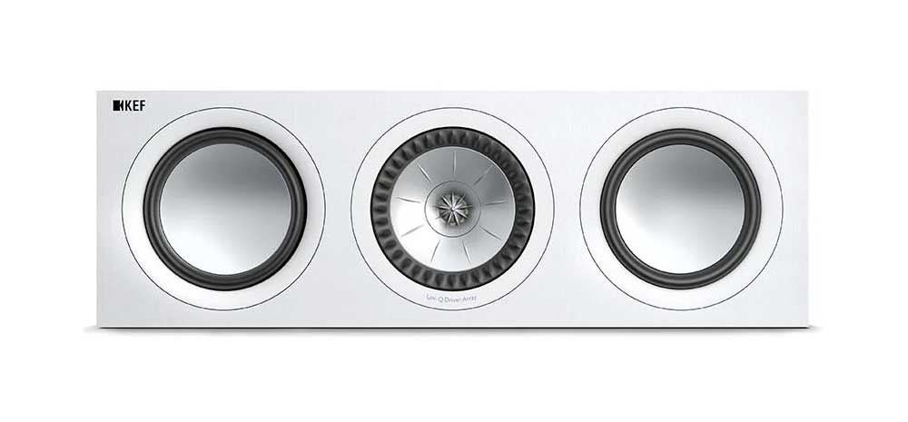 KEF Q650c Satin White Center Channel Speaker - Q650CWH | Abt