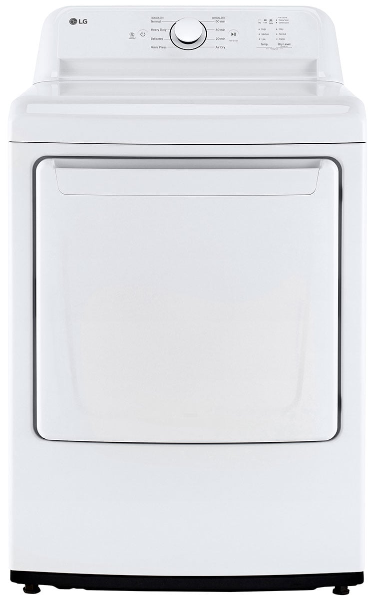 LG 7.3 Cu. Ft. White Electric Dryer DLE6100W | Abt