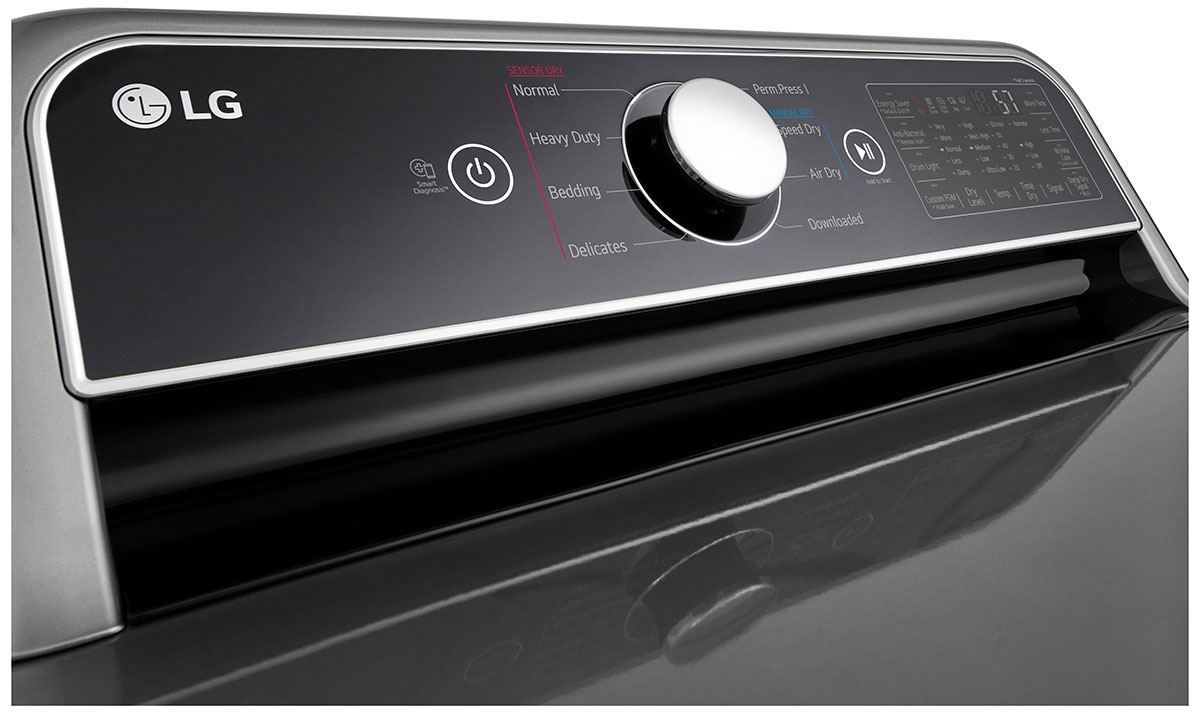 LG 7.3 Cu. Ft. Graphite Steel Electric Dryer DLE7400VE | Abt
