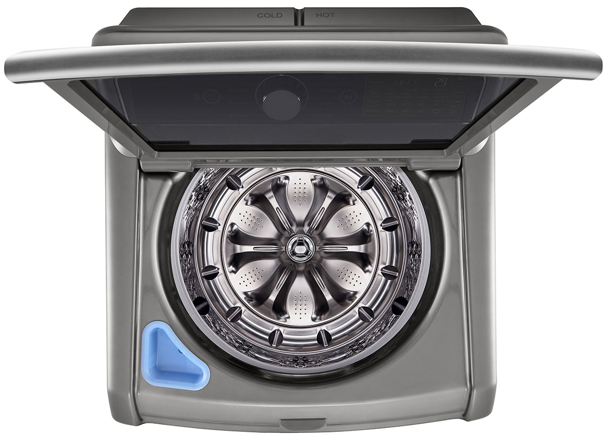 LG 5.5 Cu. Ft. Graphite Steel Top Load Washer WT7400CV | Abt