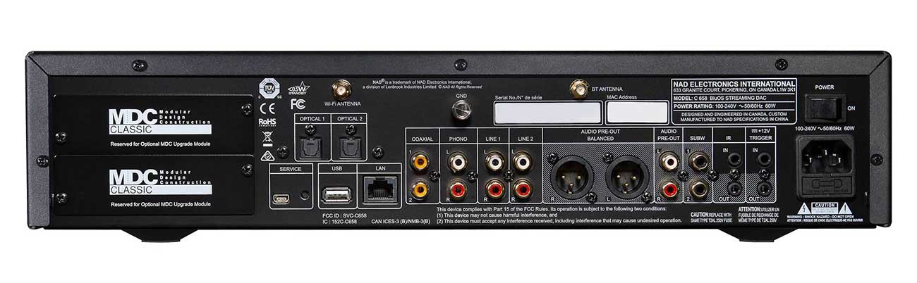 NAD C 658 BluOS Streaming DAC Preamplifier - C658 | AbtNAD C 658 BluOS ...