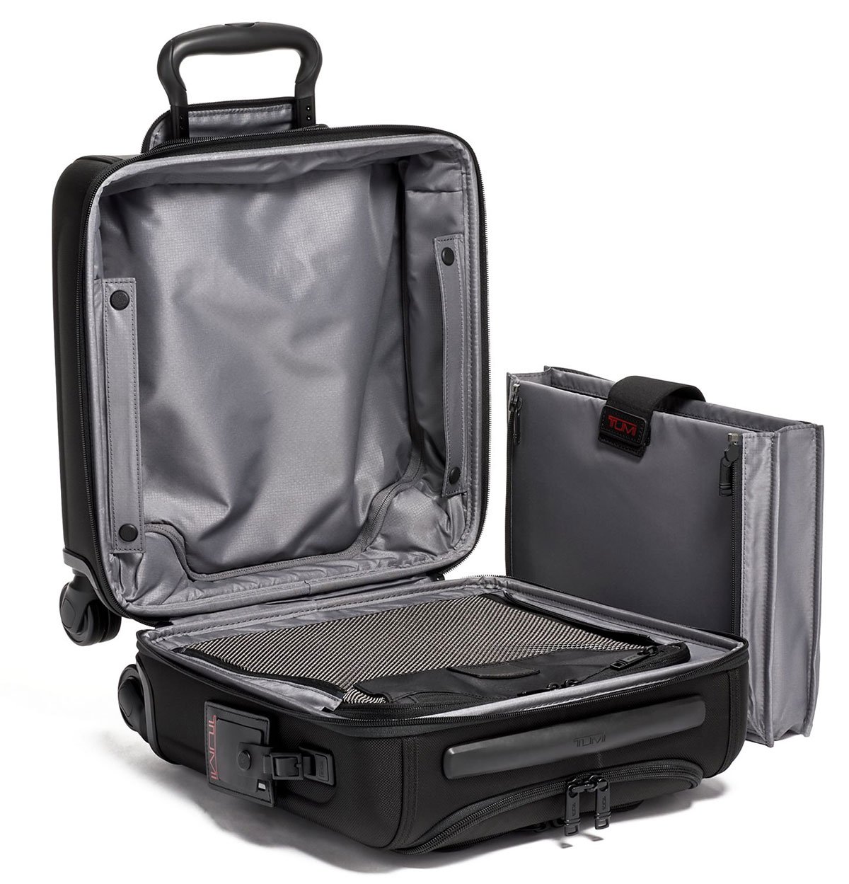 TUMI Alpha 3 Compact 4 Wheeled Brief In Black 139692-1041