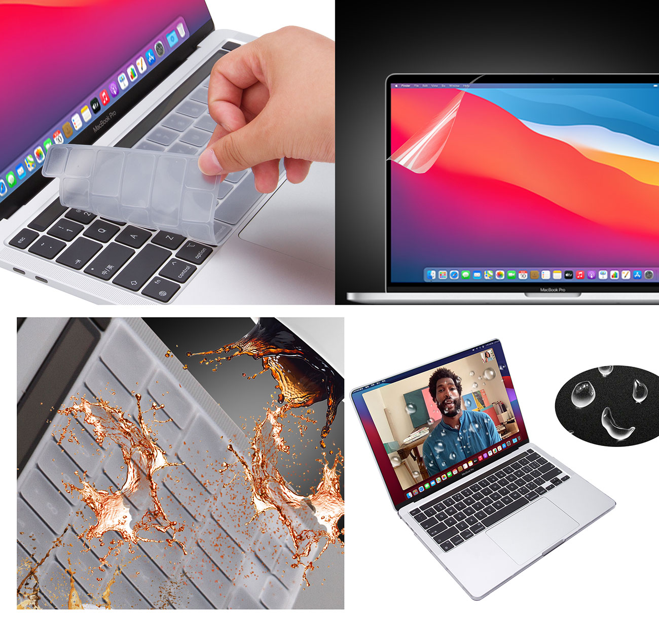 Techprotectus Black Marble Hardshell Case - RTP-BM-K-MP13M1