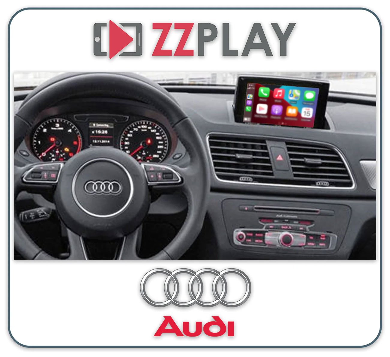 ZZ-2 IT3-MMI3G-Q3N CarPlay & Android Auto Audi Q3/SQ3 2014-2018 | Abt
