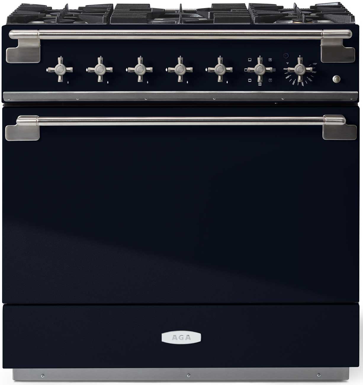 AGA Elise Dual Fuel Range 36-Inch in Gloss Black - AEL361DFBLK | Abt