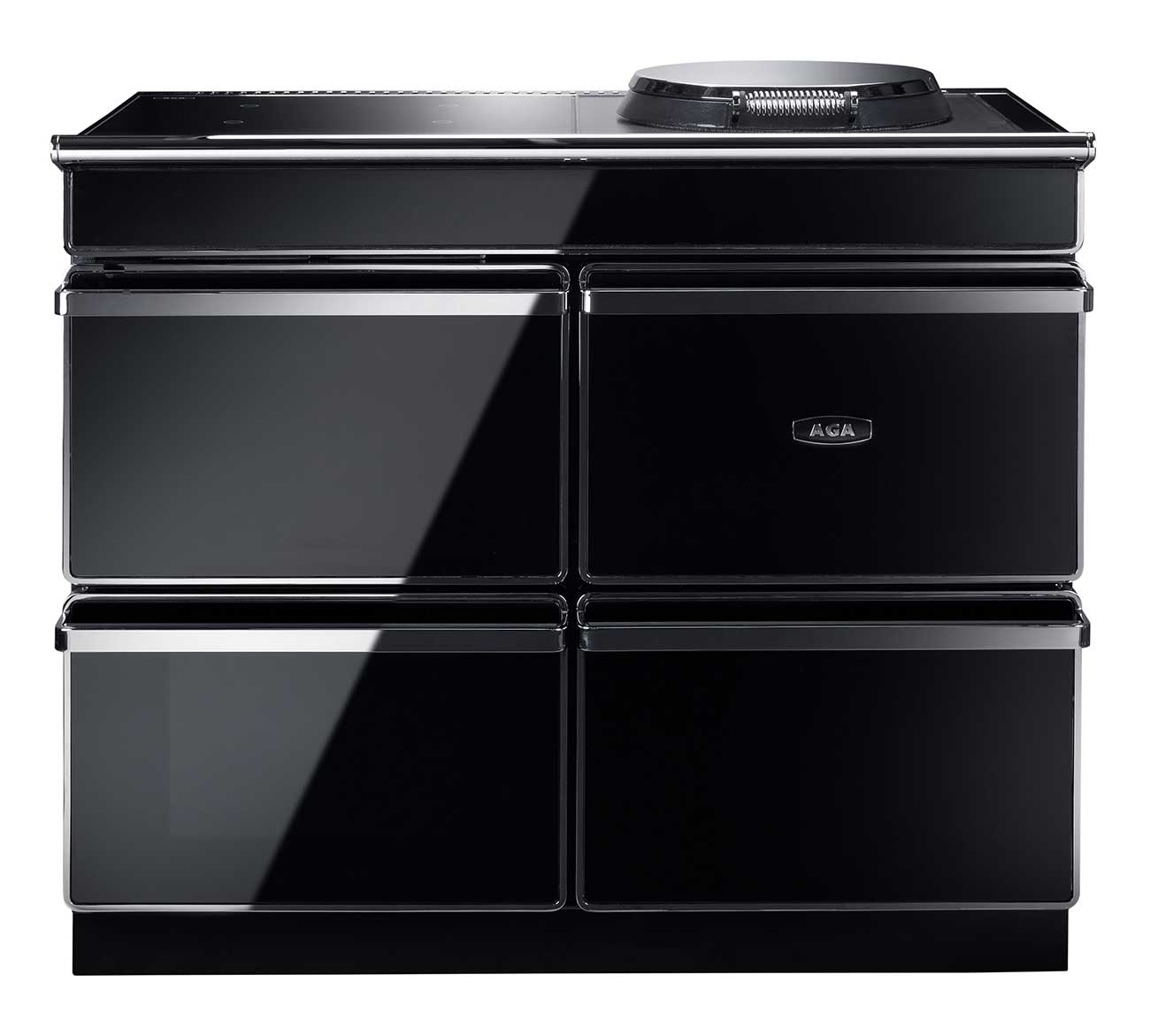 AGA Era Induction Range 44-Inch Black Gloss - AERA44INS | Abt