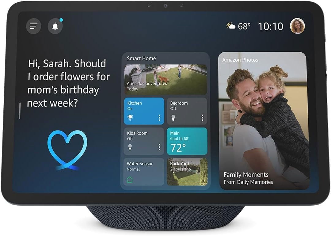 Amazon Echo 8 HD 8.7-Inch Display Spatial Audio Graphite - MD6NE4G