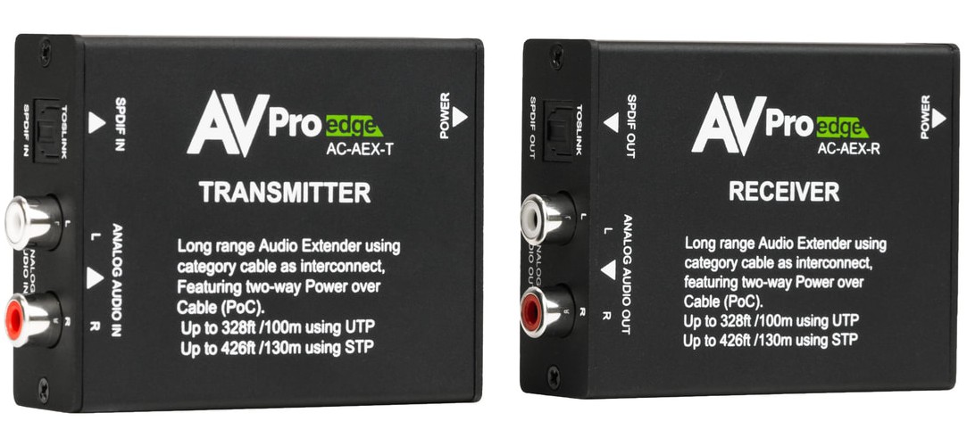 AVPro Edge 100M Uncompressed Audio Extender Kit - AC-AEX-KIT