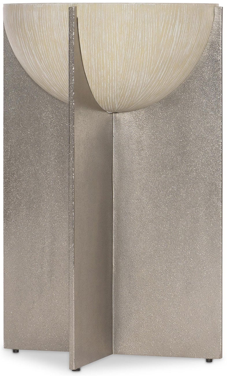 Bernhardt Solaria Accent Table in Dune | Shiny Nickel - 310126